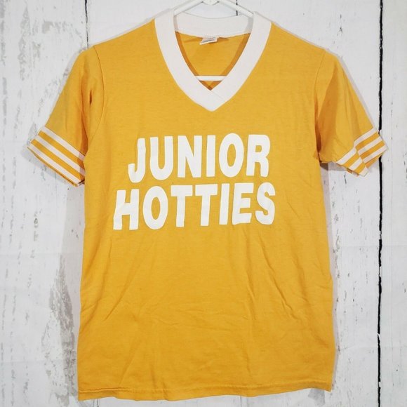 Soffe | Tops | Vintage 8s Yellow Soffe Shirts Junior Hotties | Poshmark